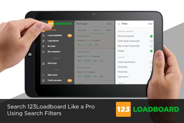 Search 123Loadboard Like a Pro Using Search Filters - 123Loadboard